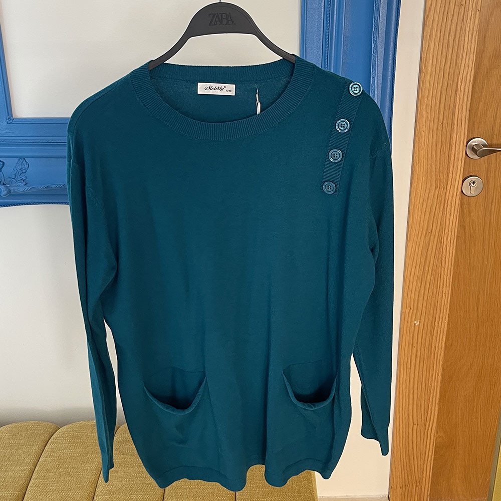 Pull robe en maille fine